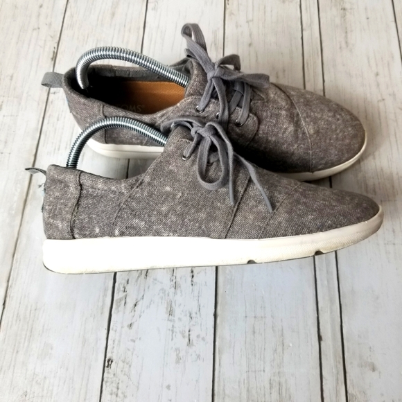 Toms | Shoes | Toms Del Rey Lace Up Canvas Sneakers | Poshmark